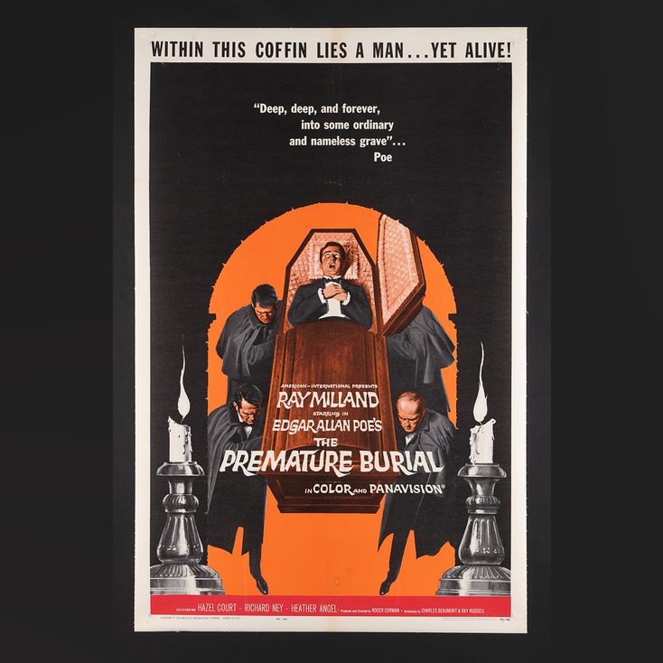 Lot 304 - Poster Live Auction - US One-Sheet, 1962 | PREMATURE BURIAL, THE (1962)