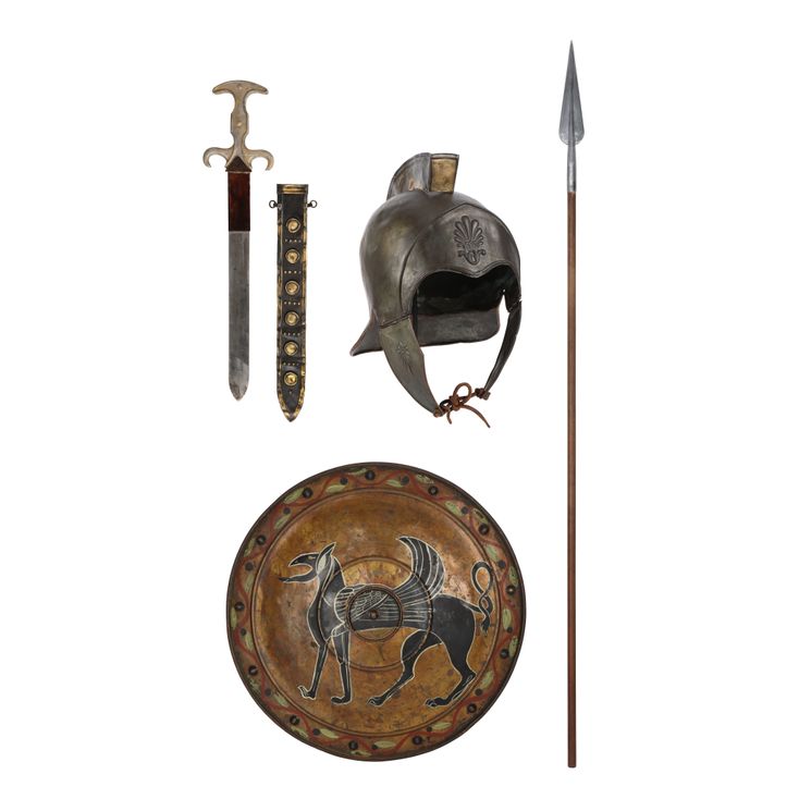 Argonaut Helmet, Shield, Spear, Retractable Sword and Sheath | JASON ...