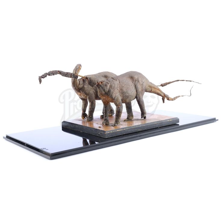 Phil Tippett Collection Pair of Stop-Motion Brachiosaurus Puppets ...