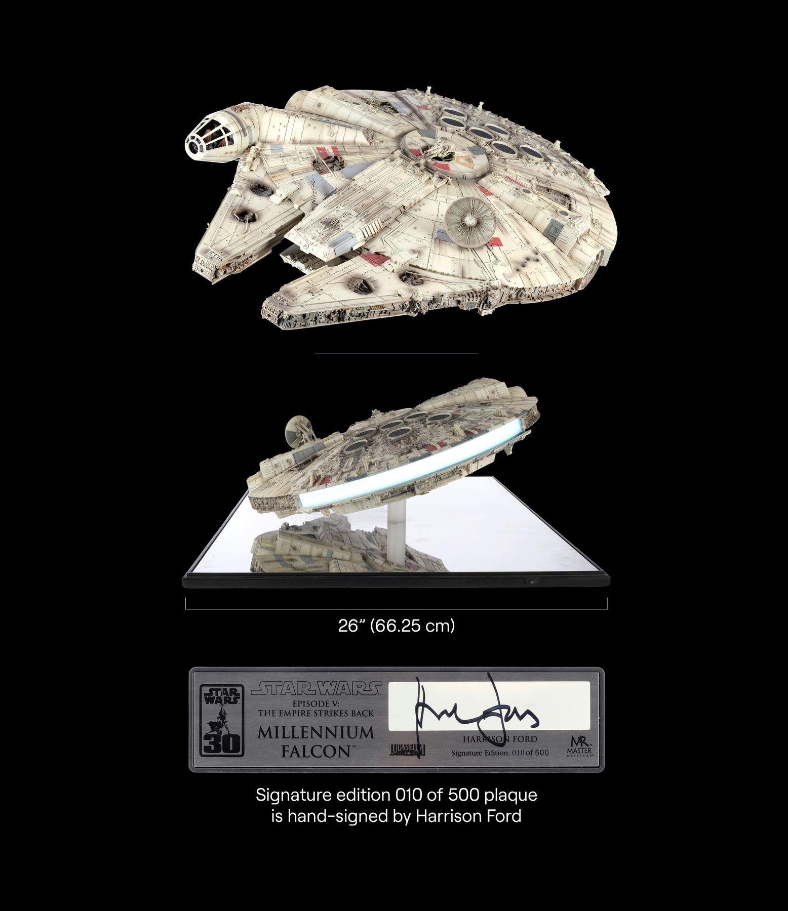 384. Master Replicas Light-Up Studio-Scale Harrison Ford Signature ...