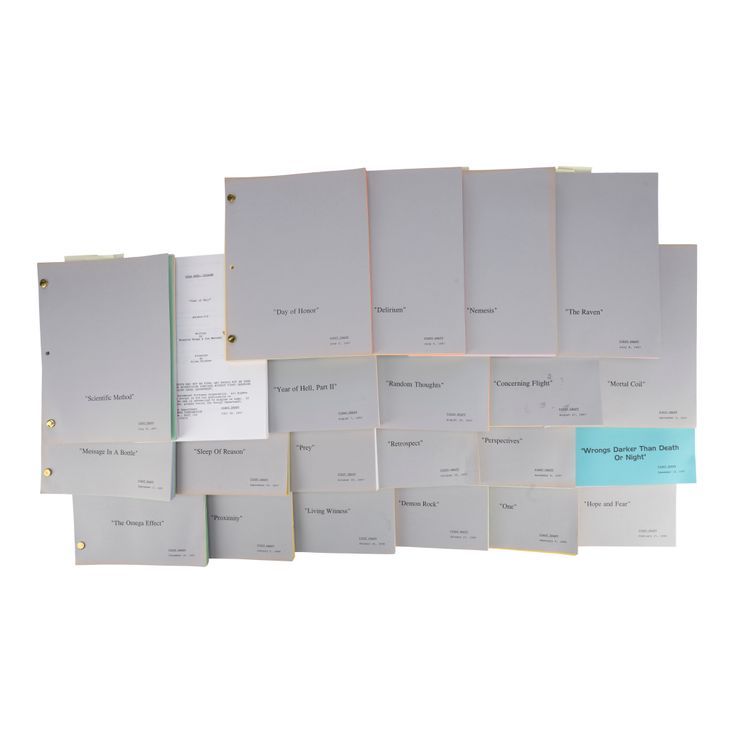 1129. Collection of Season 6 and Season 4 Scripts with Shooting ...