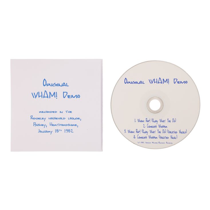 Lot #535: WHAM! - Wham! First Demo Recording January 1982 CD