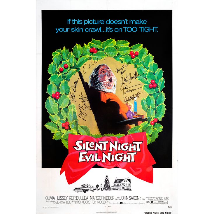39. BLACK CHRISTMAS - Key Cast-Autographed One Sheet with Paper Snipe ...