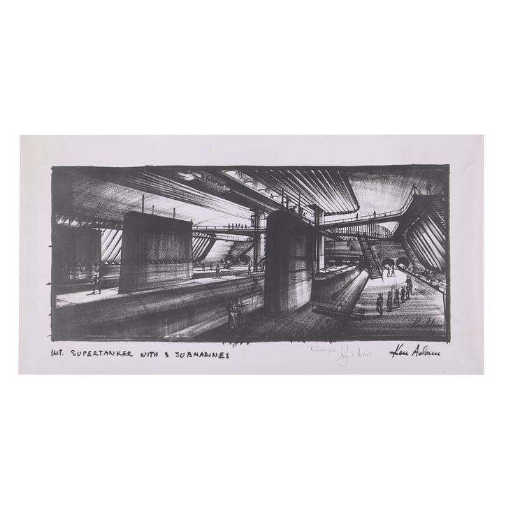 Lot 217 - Ken Adam Liparus Supertanker with Three Submarines Production ...