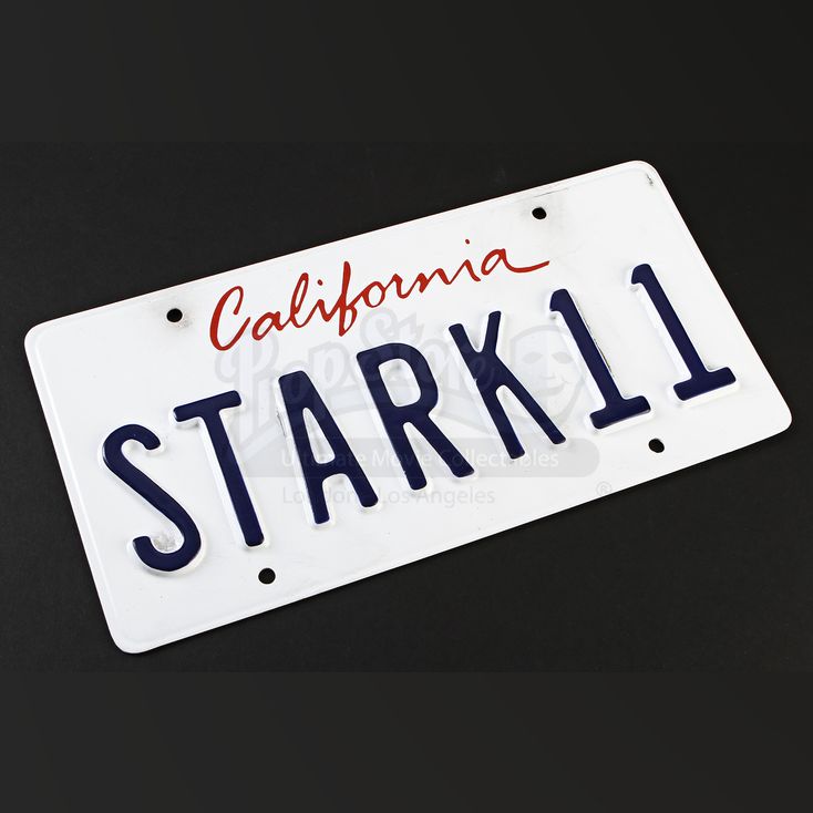 Stark 11 License Plate | IRON MAN 2 (2010)