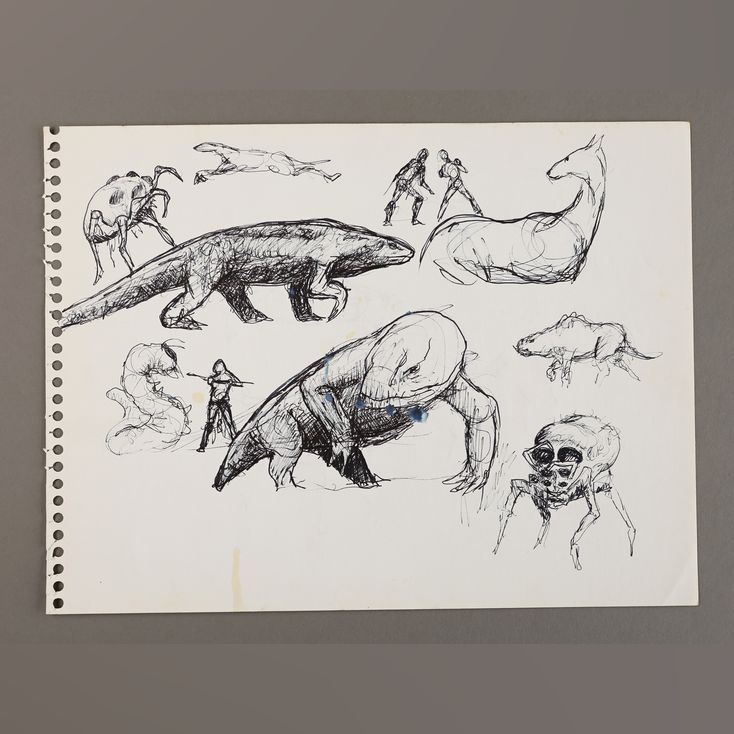 Hand-Drawn Fantasy Creature Artwork by Phil Tippett | PHIL TIPPETT
