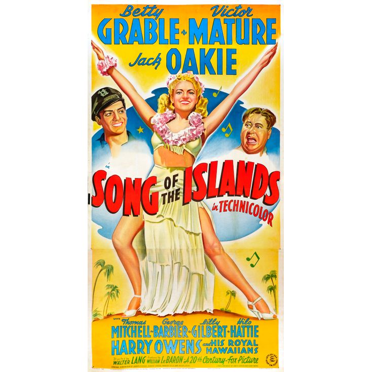 380. SONG OF THE ISLANDS - Three Sheet Three Sheet (41 x 79) Style B ...