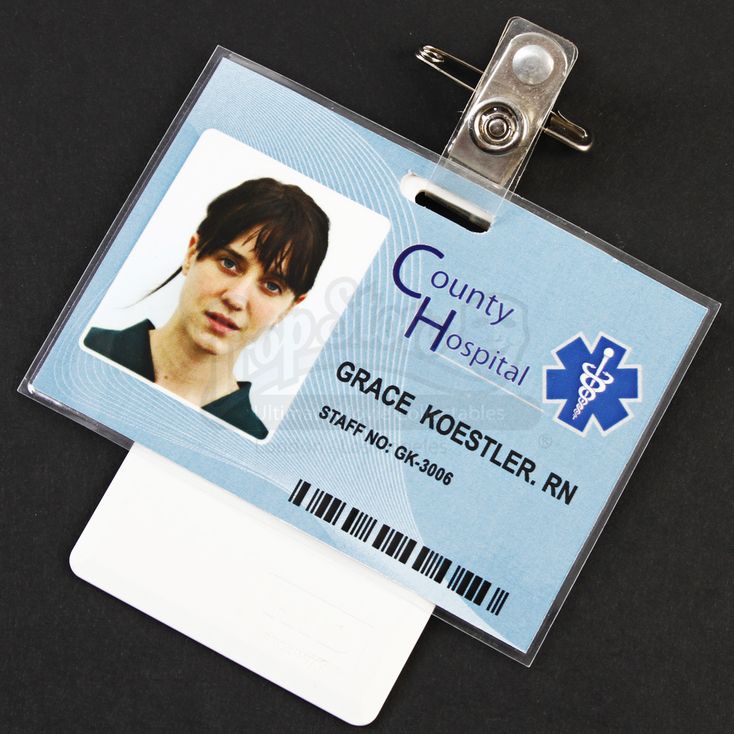 Grace Koestlers (Nadia Townsend) Hospital Badge and Access Card ...