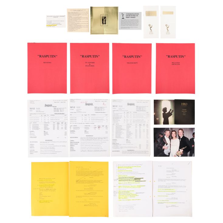 608. The Alan Rickman Archive: Hand-Annotated Script, Call Sheets ...