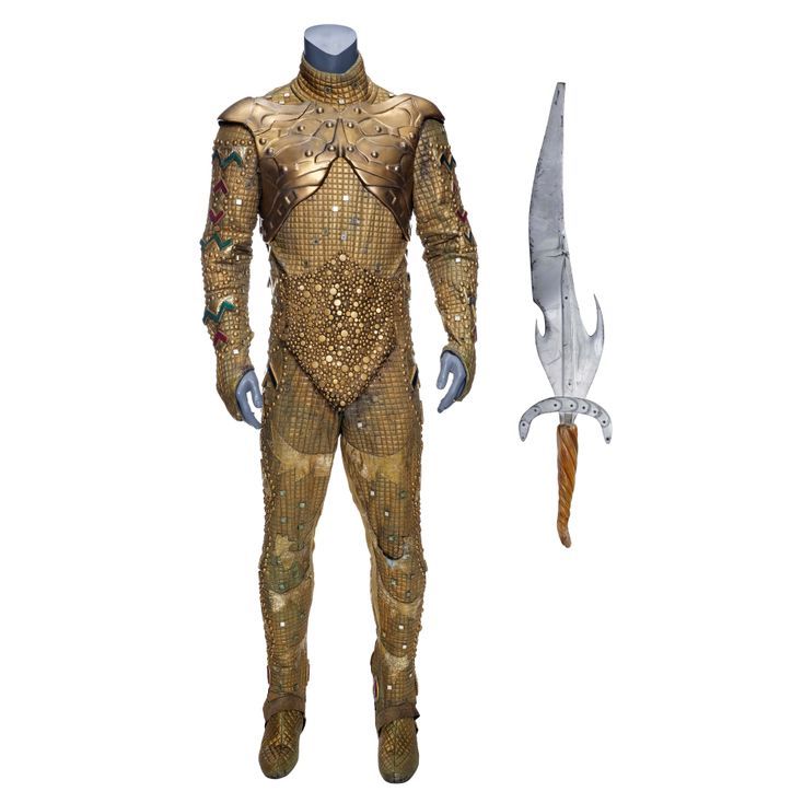 247. Jobe Smith's (Matt Frewer) Gold Cyberspace Costume and Stunt Sword ...