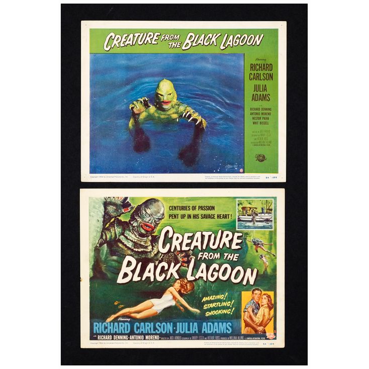 87. Title Lobby Card and Scene Card (11 x 14 ); Very Fine ### CREATURE ...