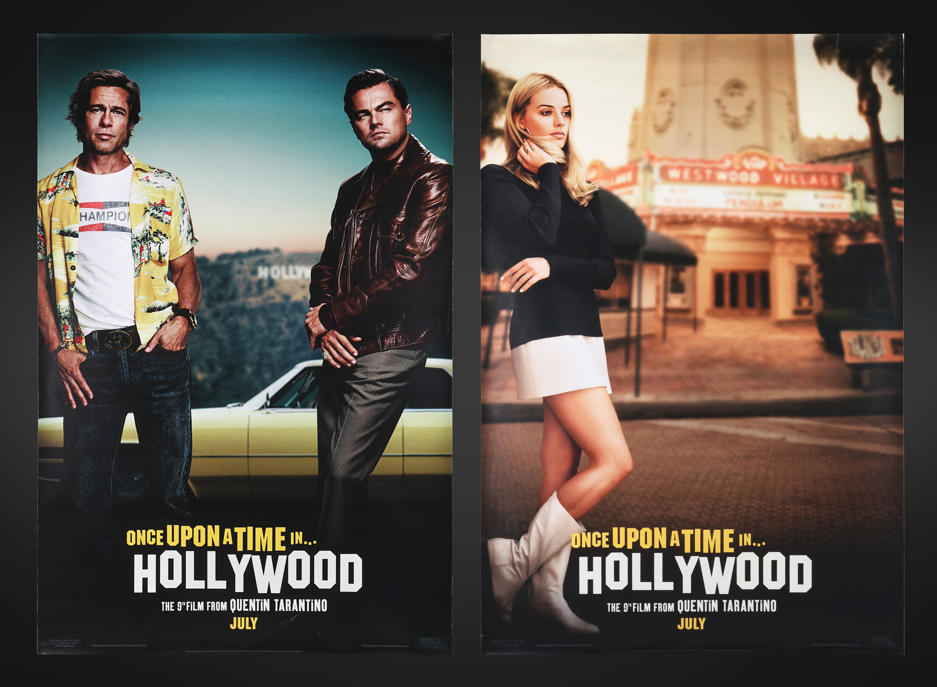 Lot #301 - ONCE UPON A TIME IN HOLLYWOOD (2019) - Set of Two US ...