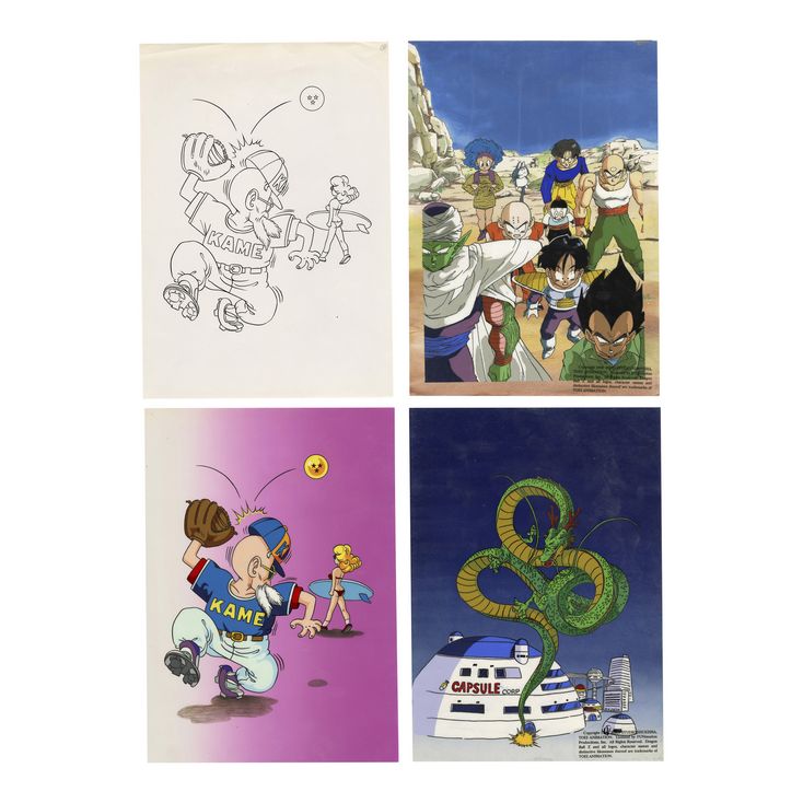 Lot 589 - Set of Three Hand-Painted Illustration Cels with Backgrounds ...