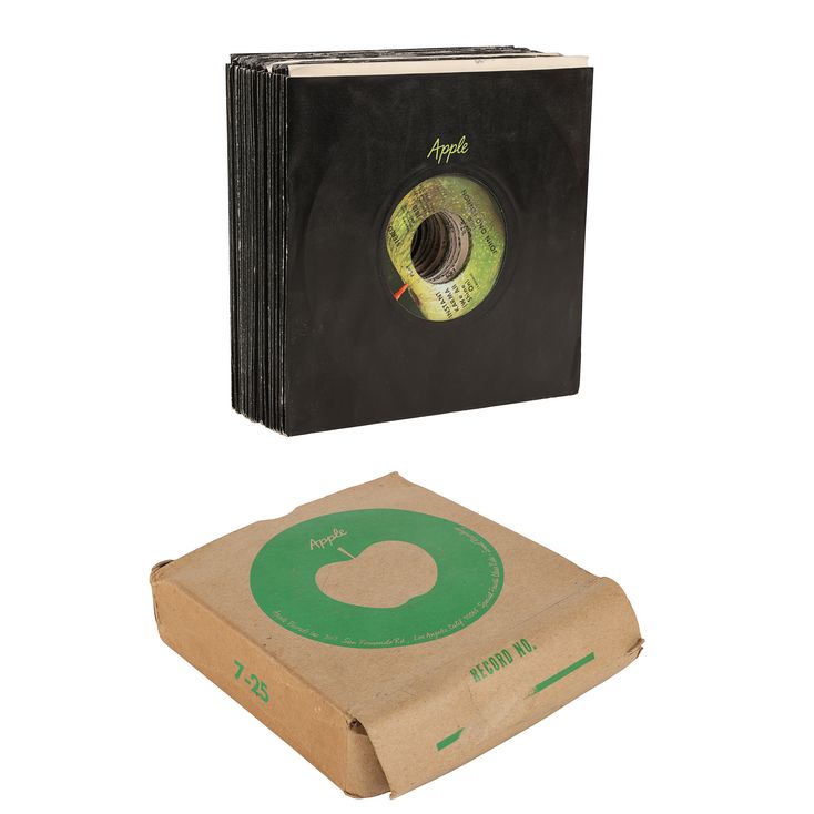 Lot 496 - Set of 25 7-inch Instant Karma Singles in Original USA Apple ...