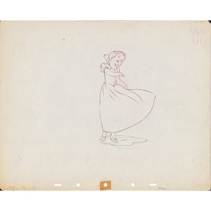 2126. Snow White Original Production Drawing | SNOW WHITE AND THE SEVEN ...