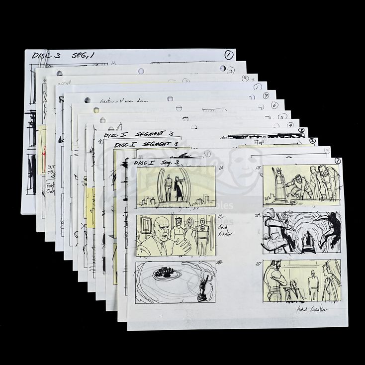 Collection of Hand-Drawn Storyboards | X-MEN: THE LAST STAND (2006)