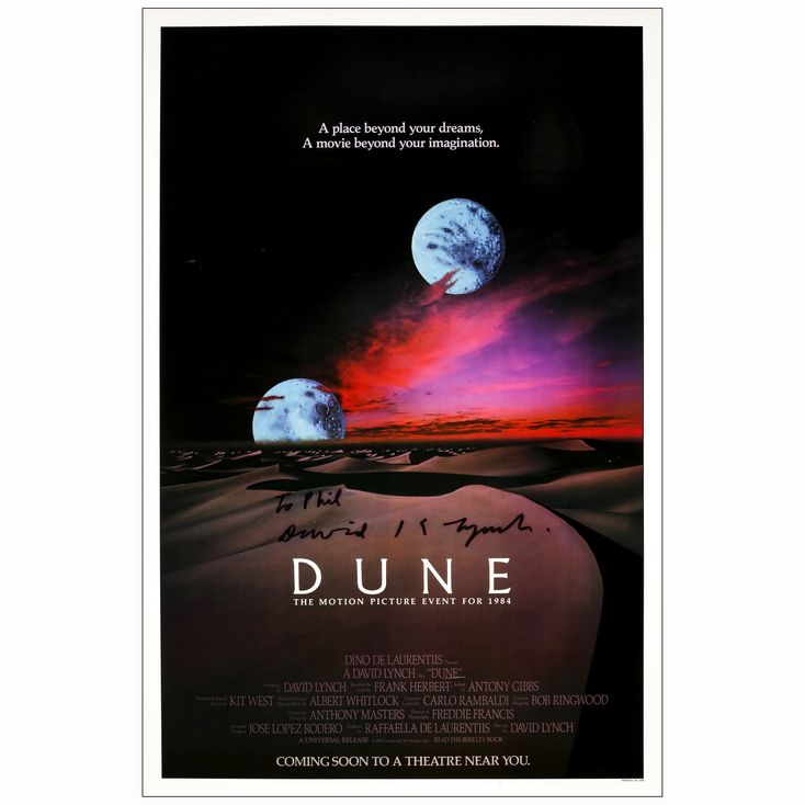 78: One Sheet (27 x 41 ) Autographed by David Lynch; Advance; Very Fine ...