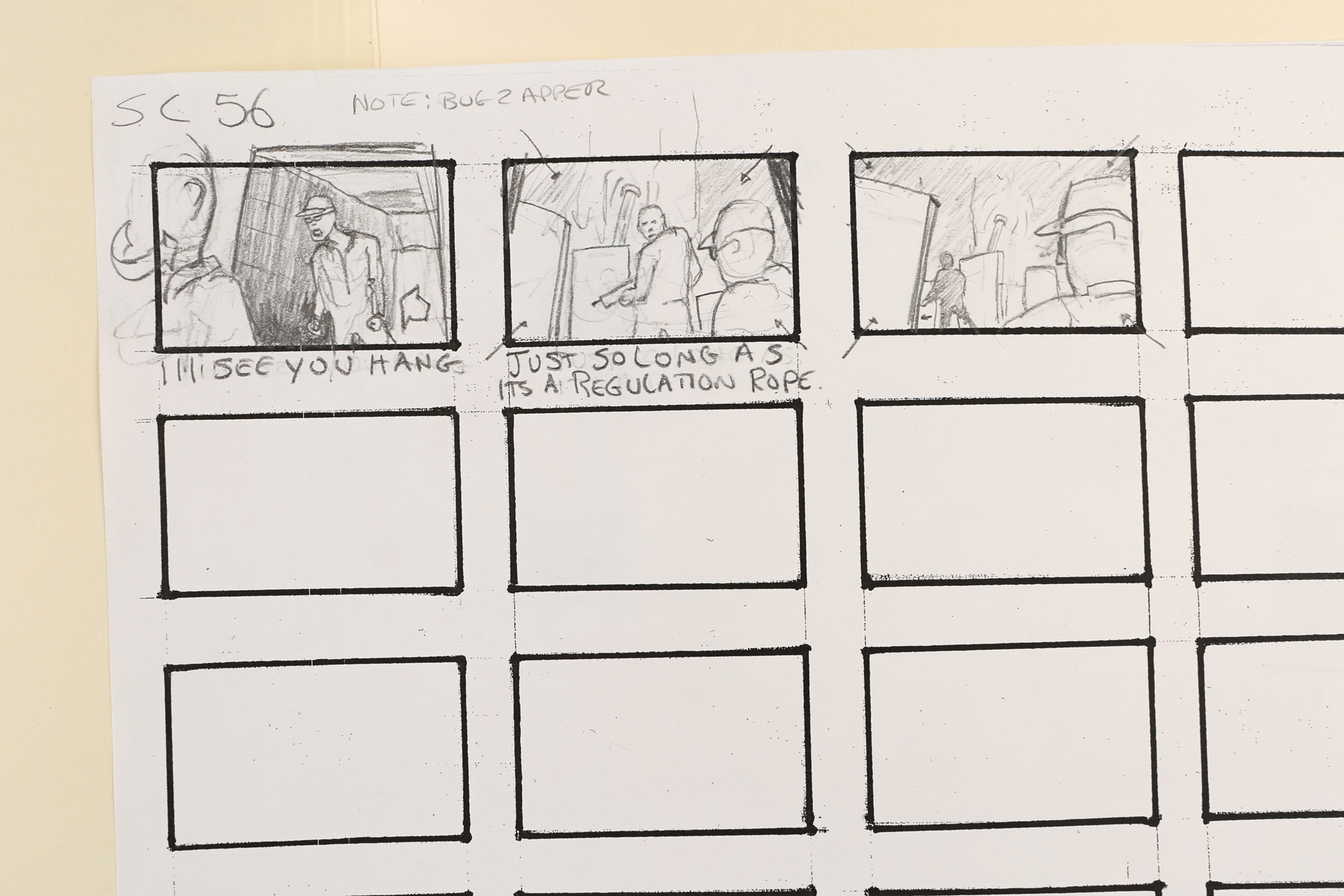 Hand-Drawn Storyboard Scenes 34-65 by Phil Tippett | Propstore - Find ...