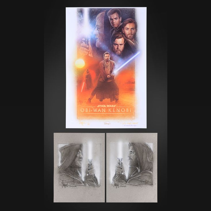 Lot #416 - OBI-WAN KENOBI (T.V. SERIES, 2022) - Two Original Sketches ...