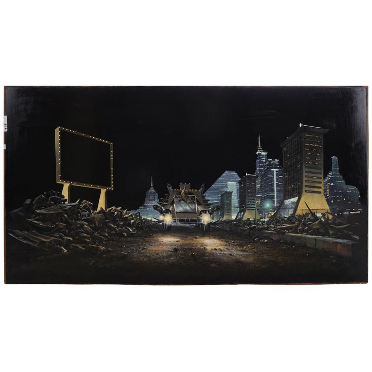 1317. Hand-Painted Syd Dutton Dynamo Matte Painting | RUNNING MAN, THE ...