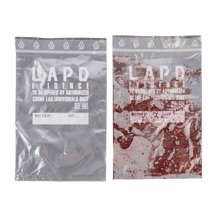 66. LAPD Evidence Bags for Sapper Morton (Dave Bautista) Investigation ...