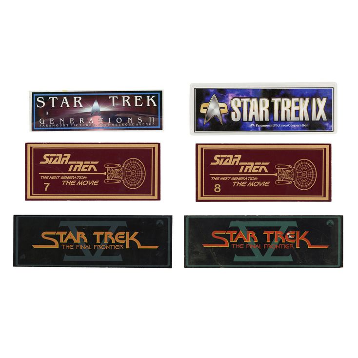 1509. Michael and Denise Okuda Collection Set of Six Parking Passes ...