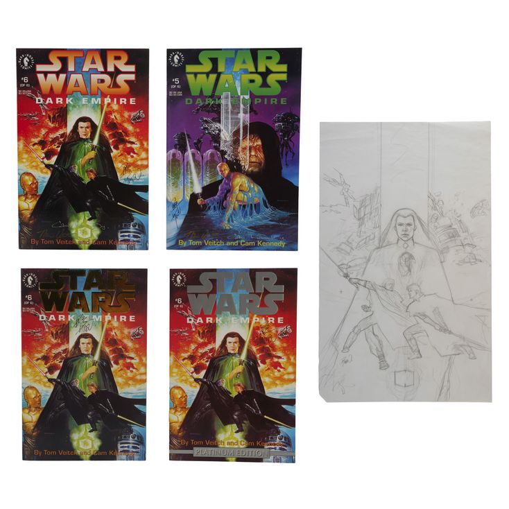 Lot # 1609: STAR WARS: DARK EMPIRE (1991-1992) - William Plumb ...