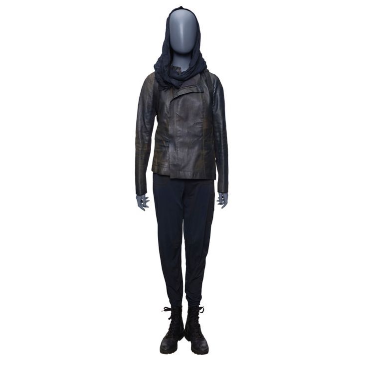 650. Sadie Rhodes Navy Blue Jacket Costume with Black Bag | GHOSTED (2023)
