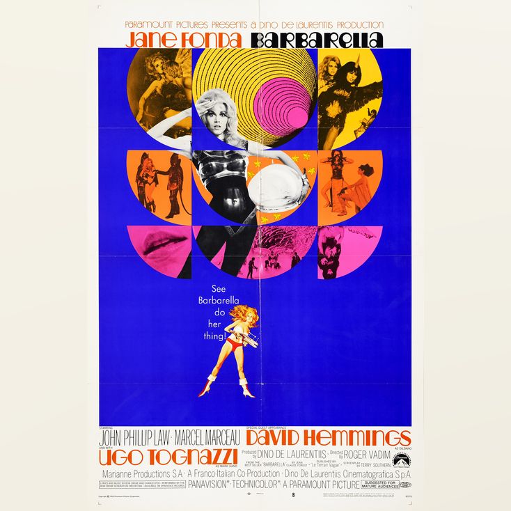 30. BARBARELLA (1968) One Sheet (27 x 41) Style B Very Fine Folded ...