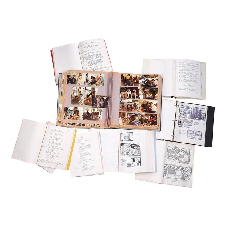 1354. Behind the Scenes Scrapbook with Storyboards, Binder, and Four ...