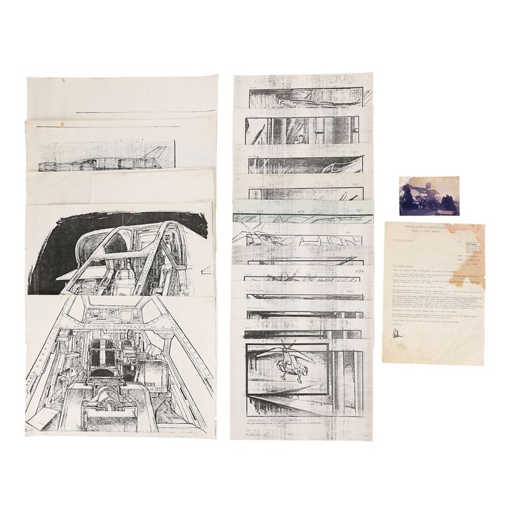 Lot #825: ALIENS (1986) - James Cameron Sketch, Production Storyboards ...