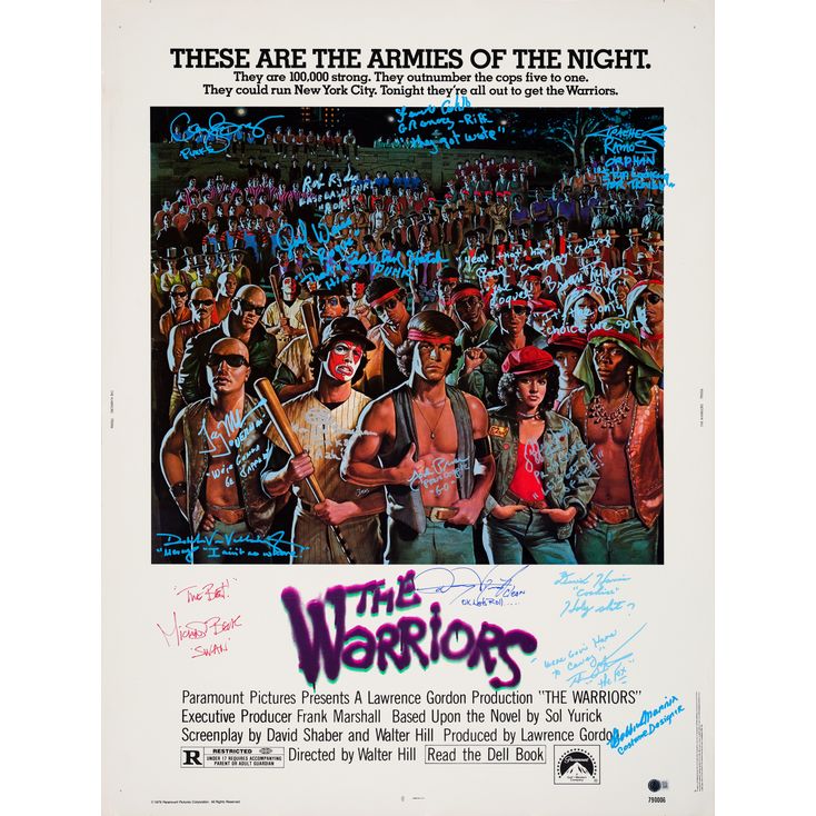 266. 30 x 40 Signed by Michael Beck, Brian Tyler, Fernando Castillo ...