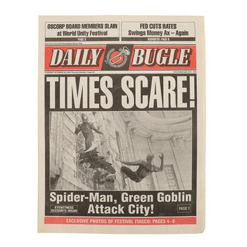 Lot # 1286 : SPIDER-MAN (2002) - 'Times Scare! Daily Bugle Newspaper Cover