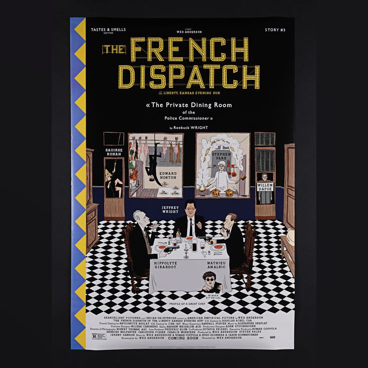 Lot #122 - THE FRENCH DISPATCH (2021) - Five One-Sheets, 2021