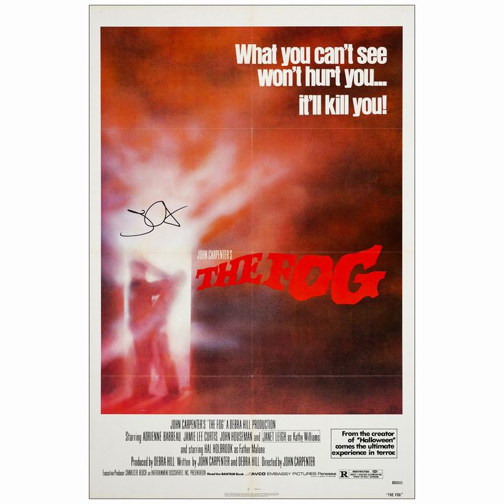 555. THE FOG (1980) One Sheet (27 x 41) Signed by Director John ...