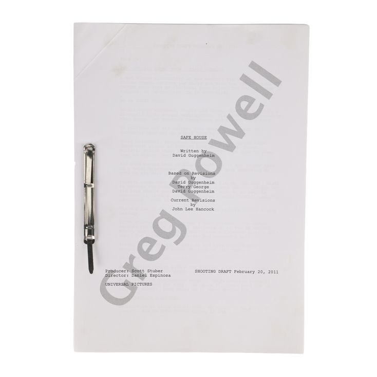 Script | SAFE HOUSE (2012)