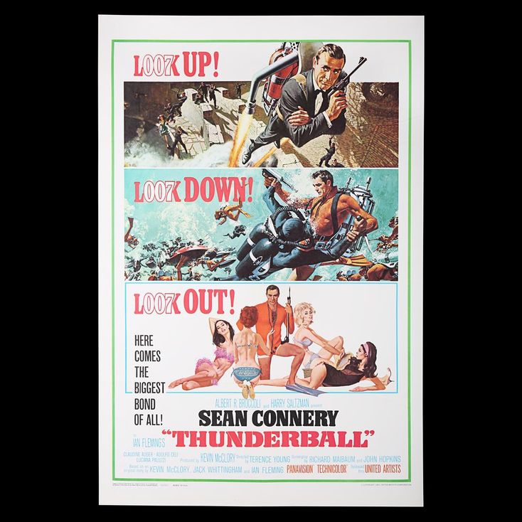 US One-Sheet Partial Jetpack Style Poster, 1965 | JAMES BOND ...