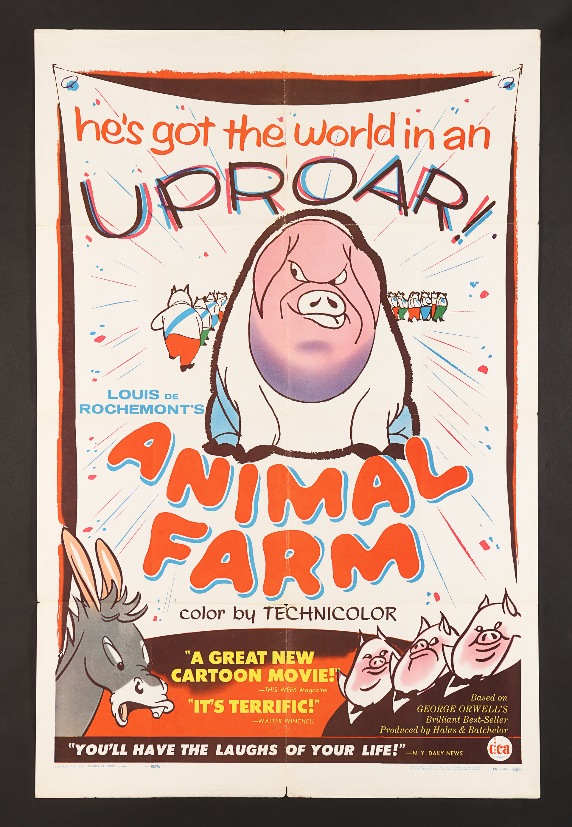 Lot #24 - ANIMAL FARM (1954) - US One-Sheet, 1954