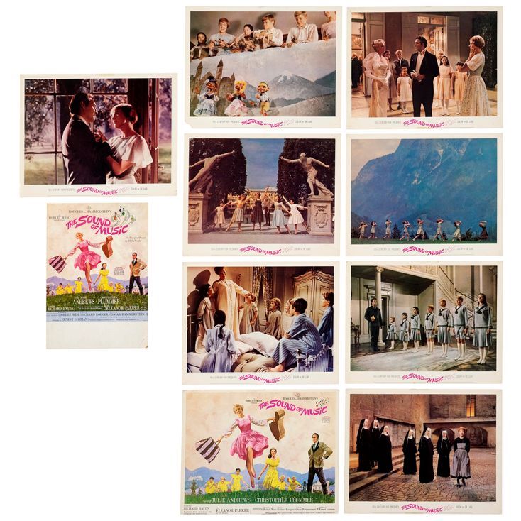 844. THE SOUND OF MUSIC - Roadshow Lobby Card Set (9) and Mini Window ...