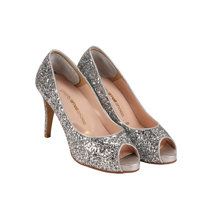 Elaine Paiges Silver Sparkling Stage Shoes | PERSONAL ITEMS