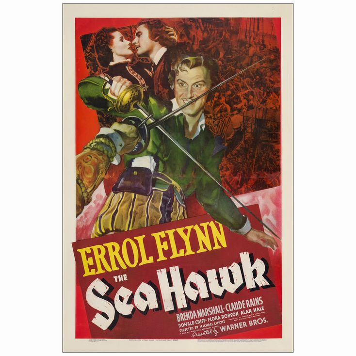 Lot 237 - THE SEA HAWK One Sheet (27 x 41 ) Very Good on Linen | SEA ...