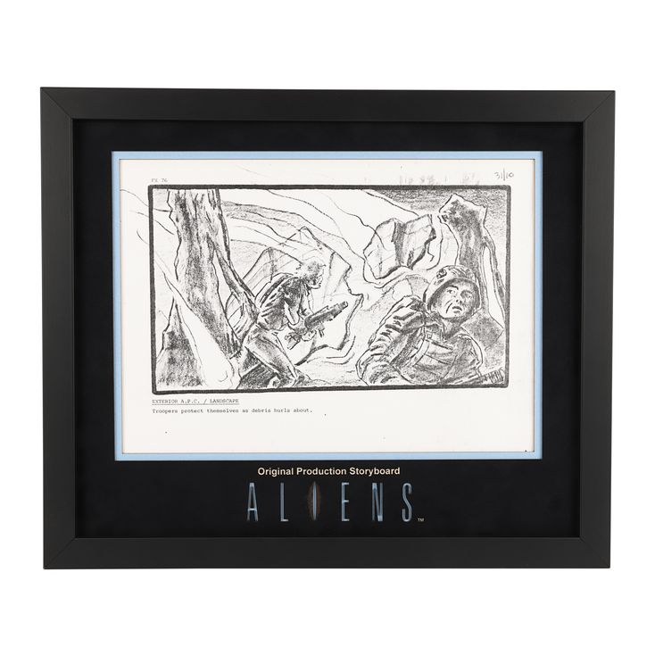 Original Production Storyboard - Troopers Protect Themselves | ALIENS ...