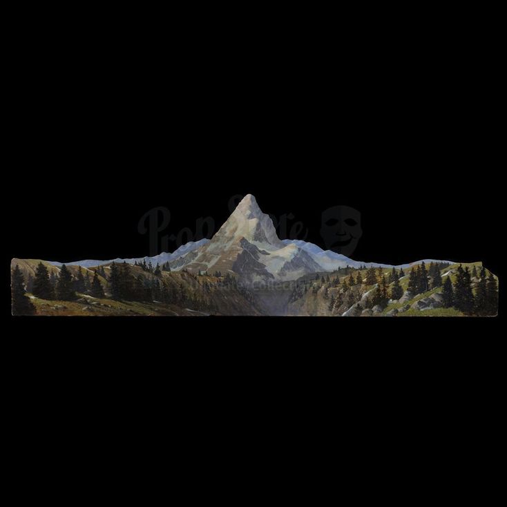 Hand-painted Paramount Pictures 1951-1975 Logo Matte Painting | PARAMOUNT PICTURES (1951-1975)