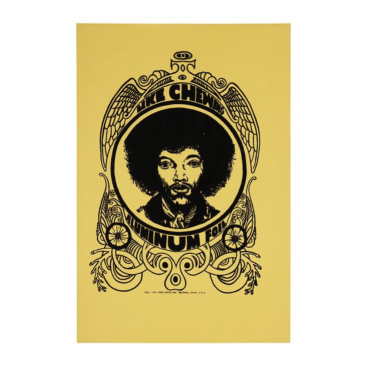 Lot #260 - JIMI HENDRIX (1971) - Like Chewing Aluminium Foil Poster