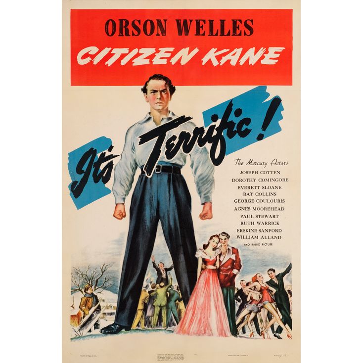 One Sheet Poster - (27 x 41 Style A Linen-Backed) | CITIZEN KANE (1941)