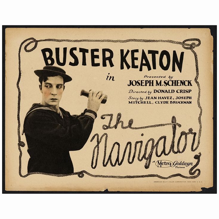 277. THE NAVIGATOR (1924) Title Lobby Card (11 x 14) Fine- | NAVIGATOR ...