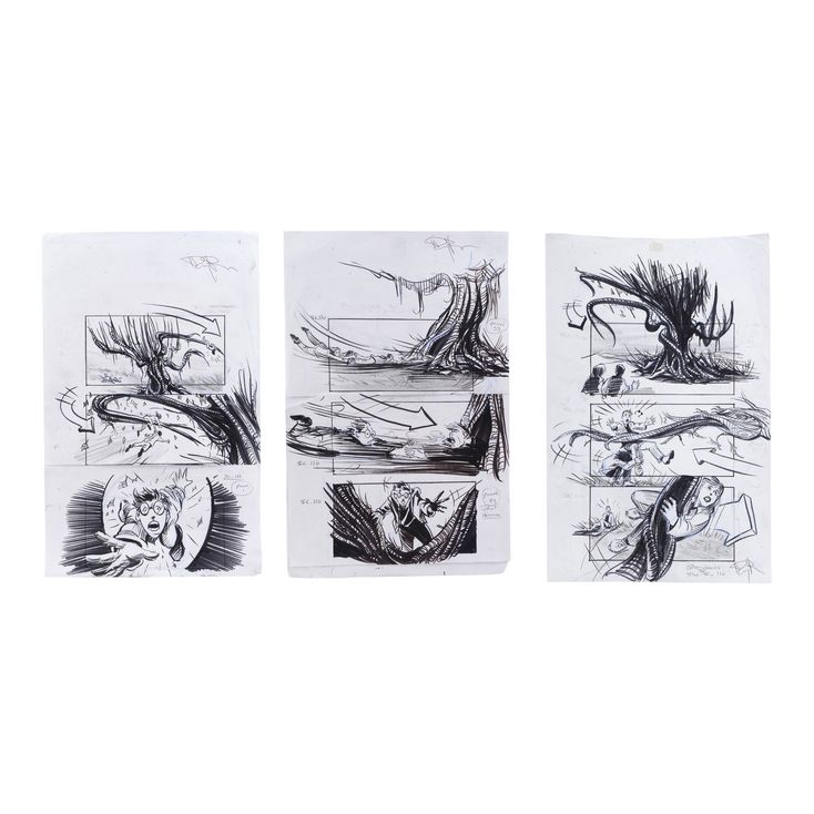 Lot 657 - Three Hand-drawn Doug Brode Harry Potter Concept ...