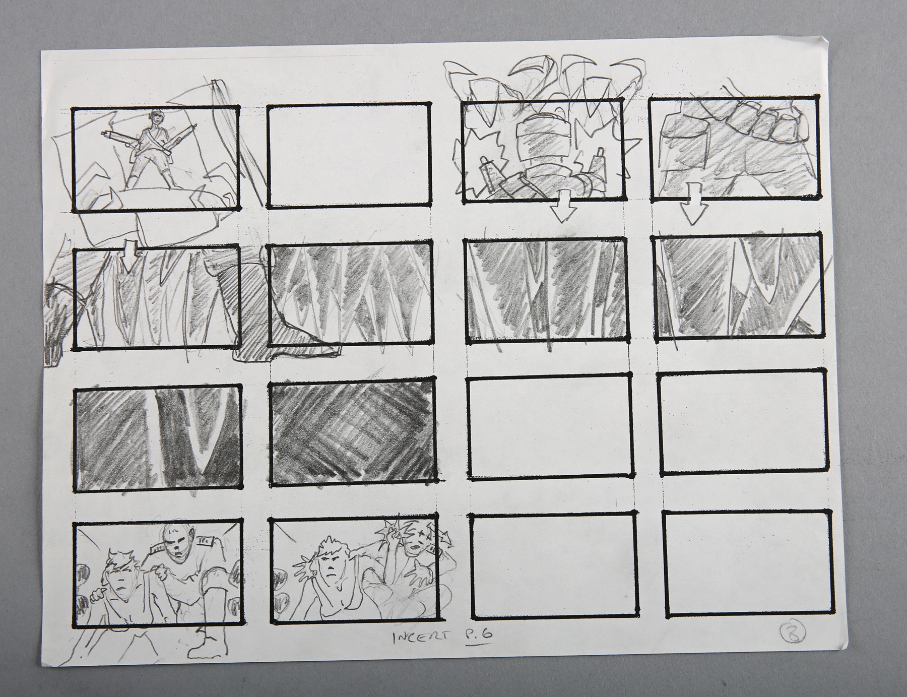 Hand-Drawn Storyboard Scenes 81-91 by Phil Tippett | STARSHIP TROOPERS ...