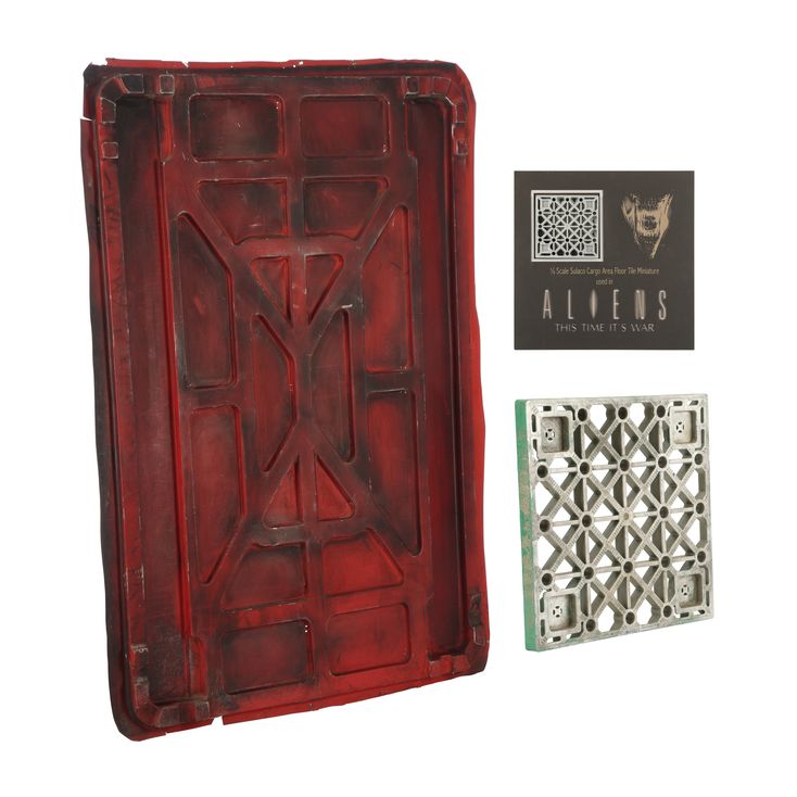 Lot # 852: ALIENS (1986) - Pair of Sulaco Floor Tiles and Hadley's Hope ...
