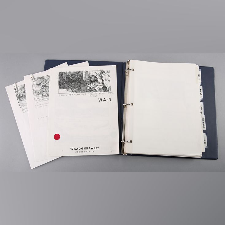 Printed FX Storyboard Binder | DRAGONHEART (1996)